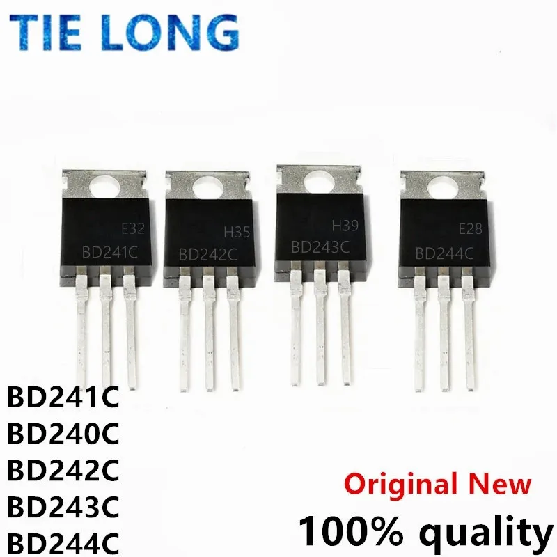 10PCS-BD241C-TO-220-BD241-TO220-241C-BD240C-BD240-BD242C-BD242-BD243C ...