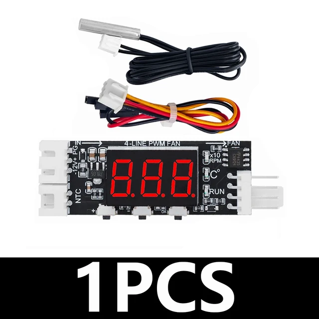 Single 12V 3A DC PWM 4 Wire Fan Temperature Control Speed Controller ...