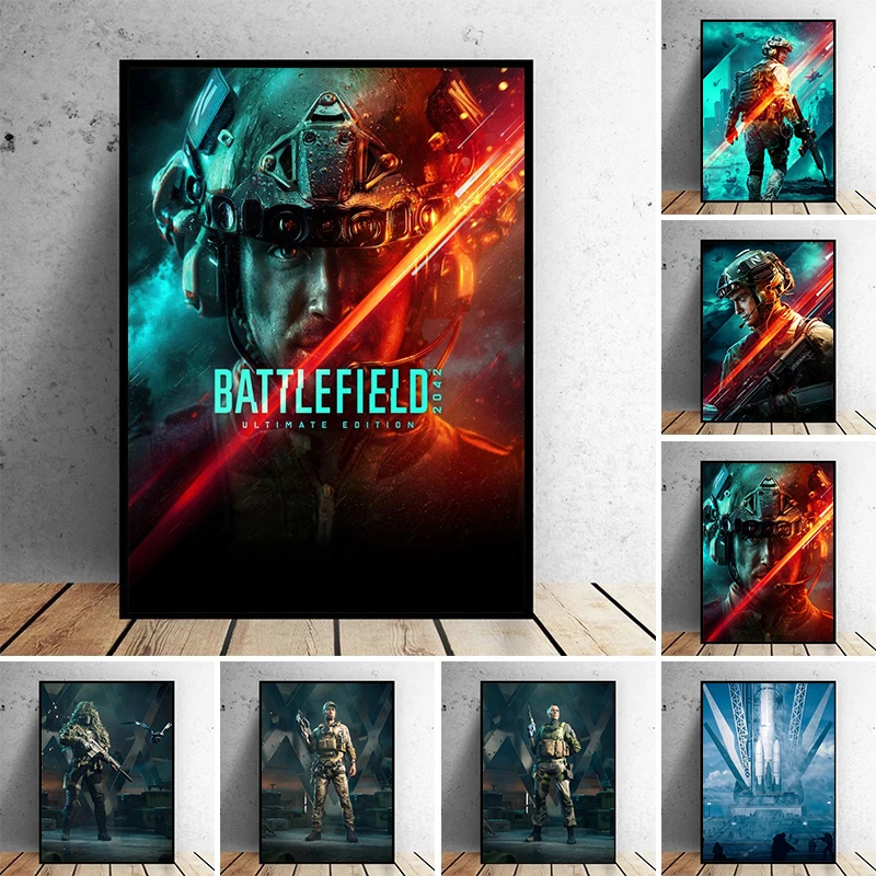 Pôsteres e Impressões de Jogos de Battlefield, Pintura em Tela, Wall ...