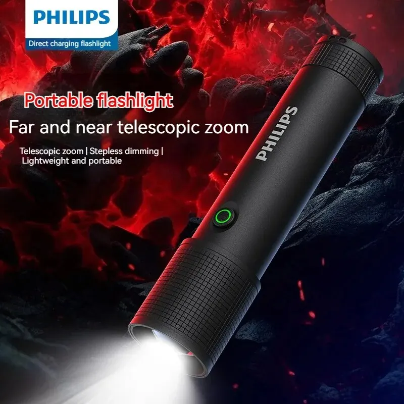 Philips 2185 Portable Flashlight with Power Bank Functions 4 Lighting ...