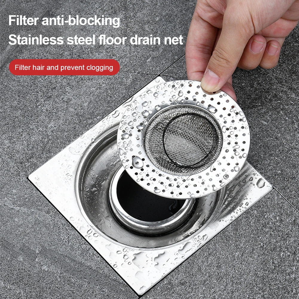 Kitchen-Metal-Sink-Filter-Mesh-Floor-Drain-Net-Food-Slag-Stopper-Plug ...