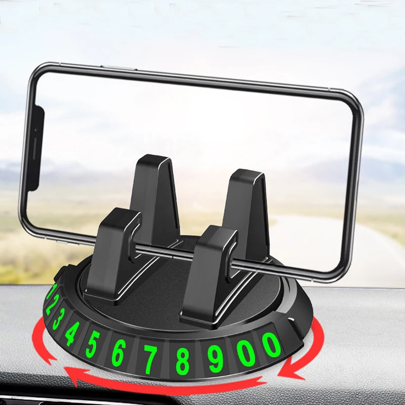 360-Degree-Rotatable-Card-Phone-Holder-Stick-with-Temporary-Parking-Car ...