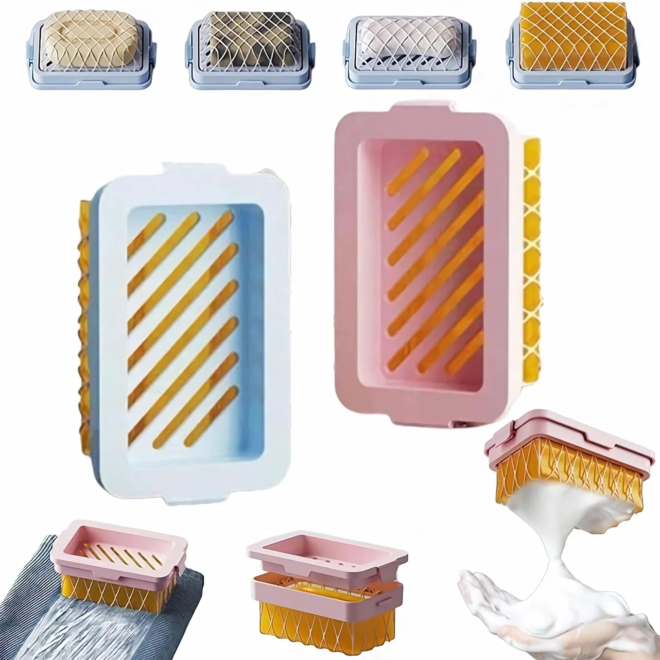 Travel-Soap-Case-Highly-Elastic-Mesh-Soap-Bubble-Box-Multifunctional ...