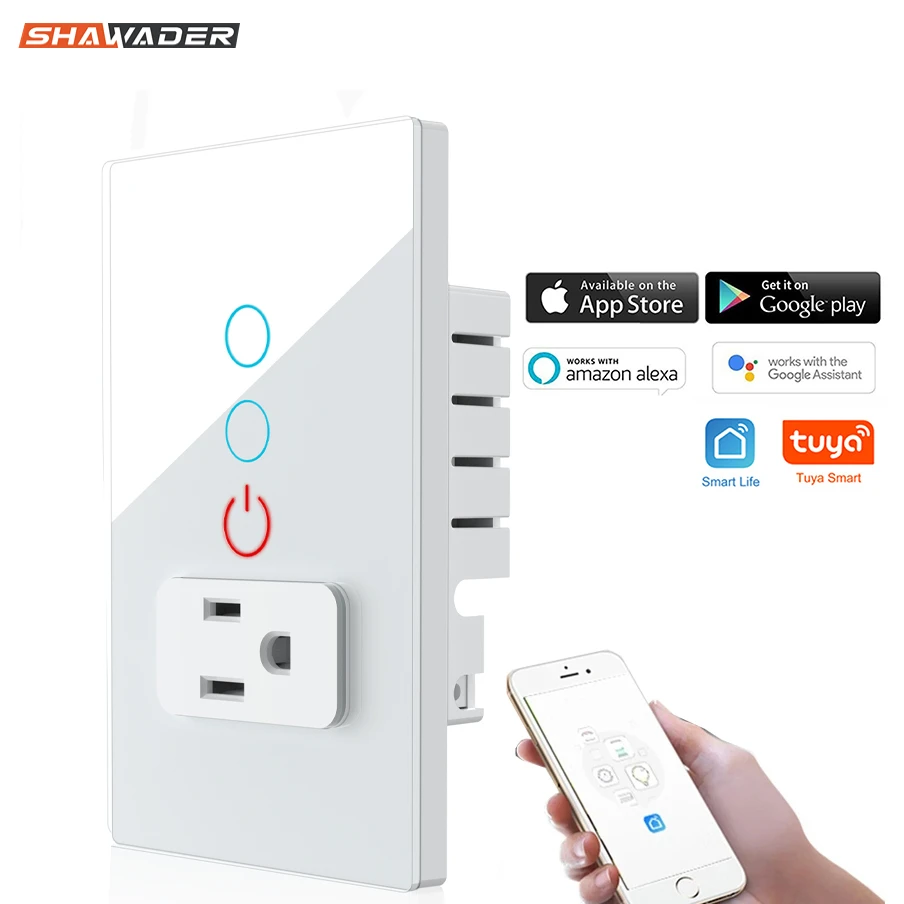 US-Plug-Wifi-Smart-Tuya-Light-Switch-Intelligent-Wall-Socket-Mexico ...