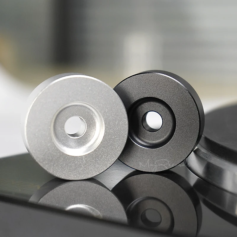 2022 Hot Sale 45 RPM Turntable Adapter Aluminum Silver Black 7 inch EP ...