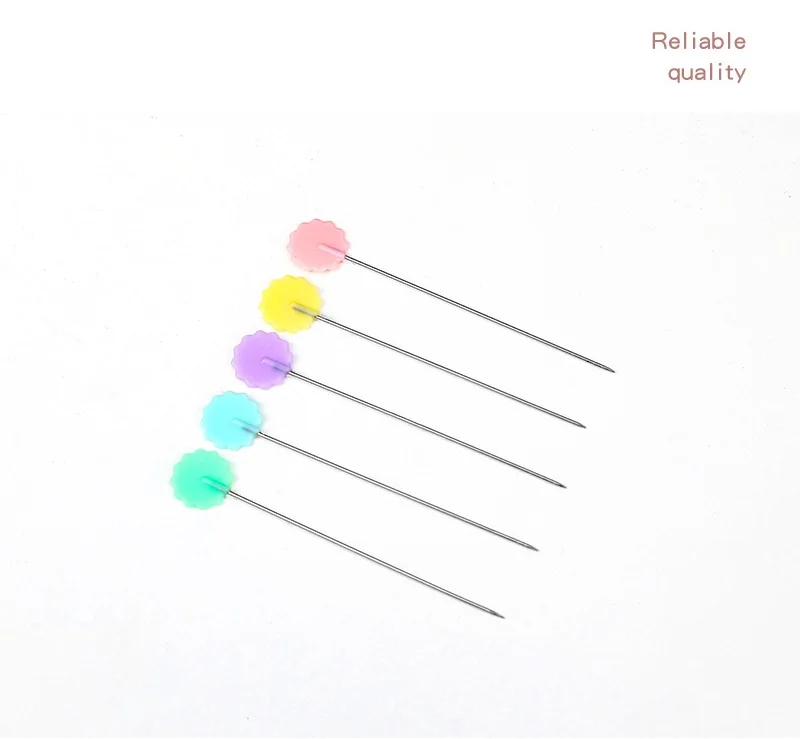 Épingles de couture en acier inoxydable,100 pièces-boîte,accessoires de ...