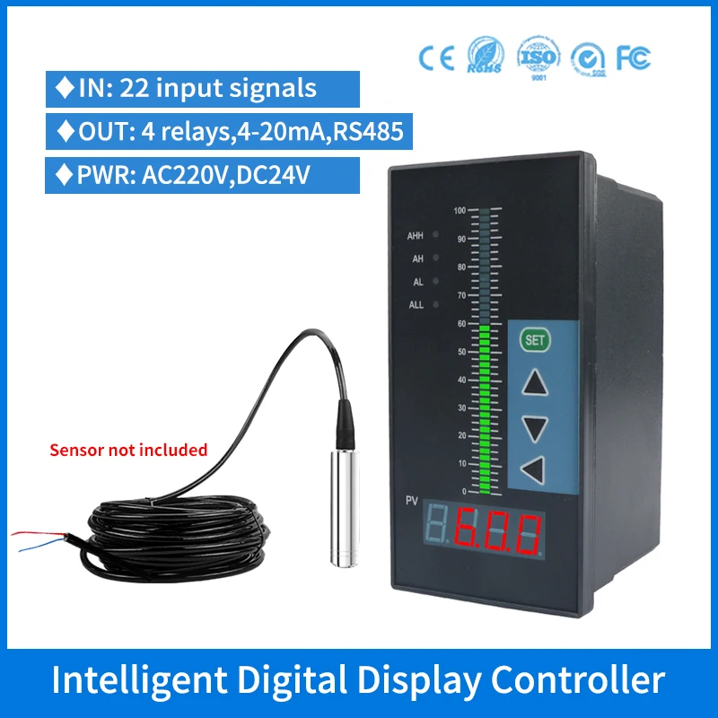 4-relay-4-20mA-Output-AC220V-Power-Automatic-Digital-Display-Liquid ...