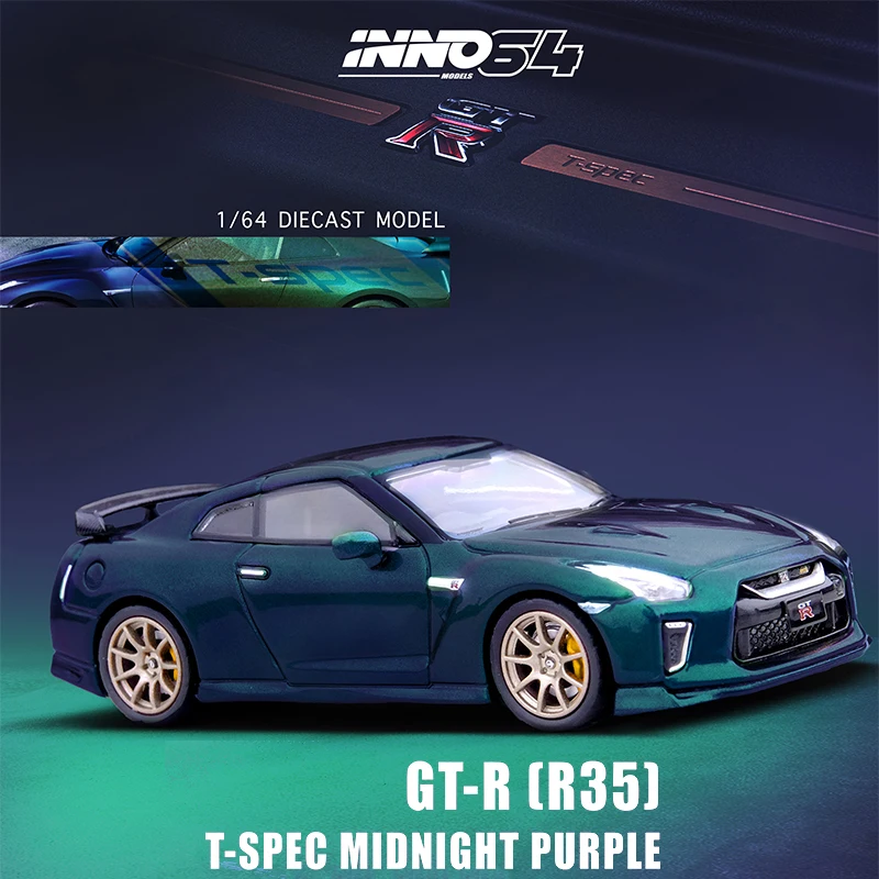 PreSale-INNO-1-64-GTR-T-SPEC-Midnight-mor-Diecast-Diorama-araba-modeli ...