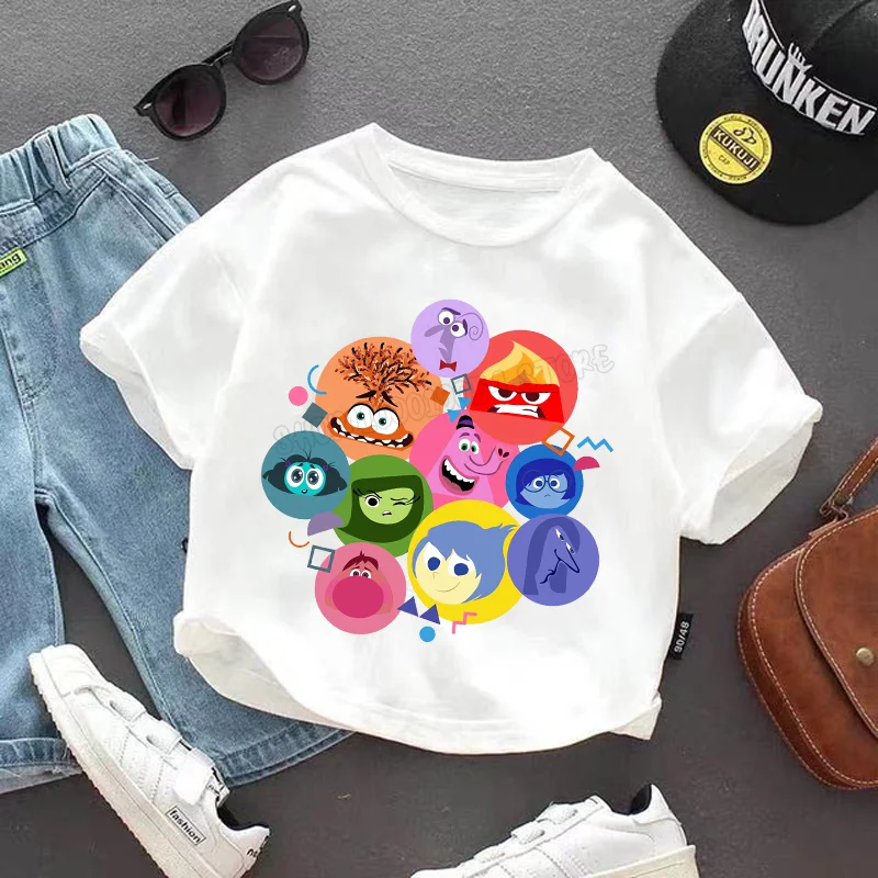 Camiseta "Inside Out 2" para niños y niñas, ropa bonita de dibujos ...