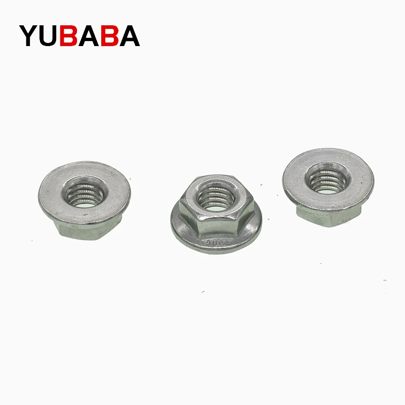 Stainless steel DIN6923 hexagonal flange flat nut flat plate nut M3 M4 ...