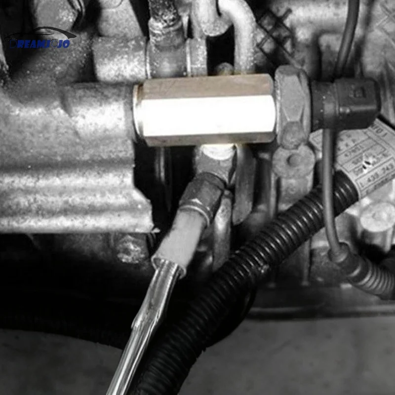 Oil Pressure Sensor Connector Feed Line Gauge Tee Adapter Oil Pressure ...
