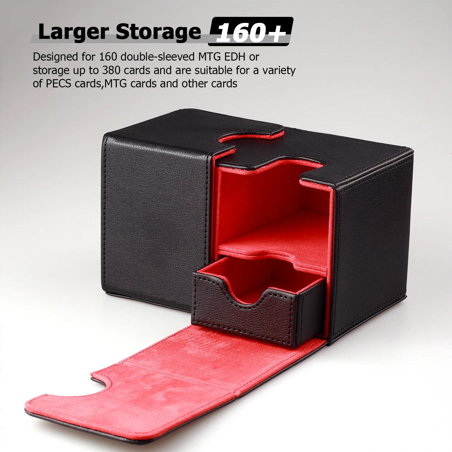 Pu-Card-Deck-Opbergdoos-Tcg-Mtg-Bordspellen-Commandant-Kaart-Met ...