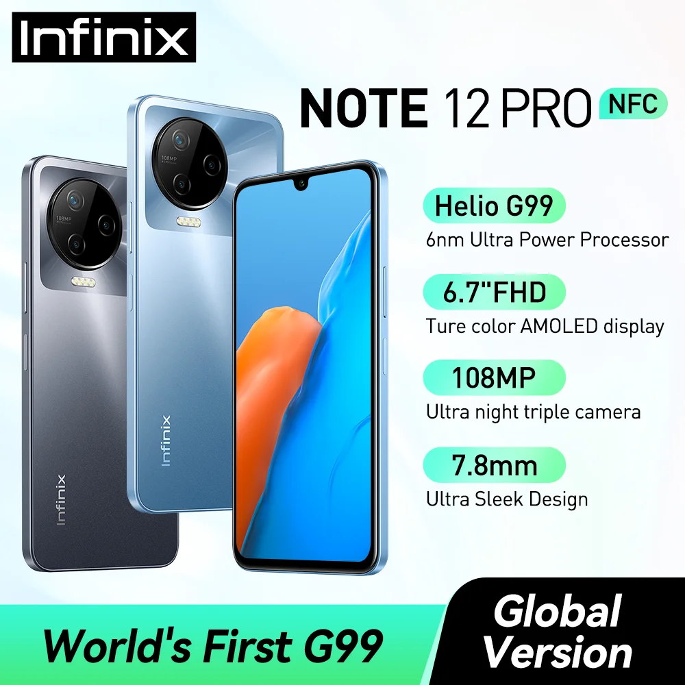 Infinix Smartphone NOTE 12 PRO, 4G, NFC, procesador Helio G99, Pantalla ...
