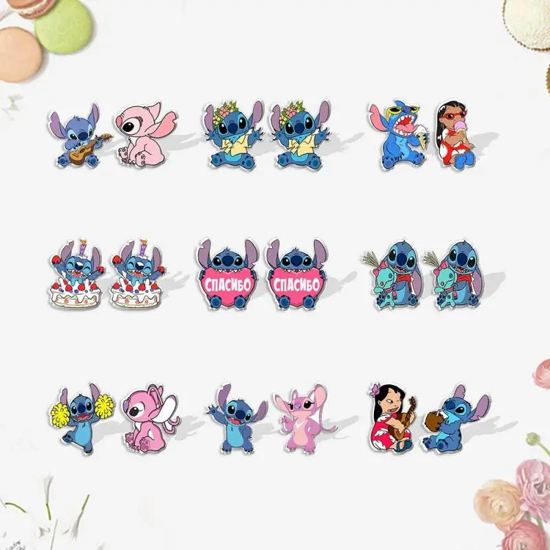 Disney-Stitch-Lilo-Earrings-Anime-Cartoon-Figure-Stitch-Angel-Acrylic ...