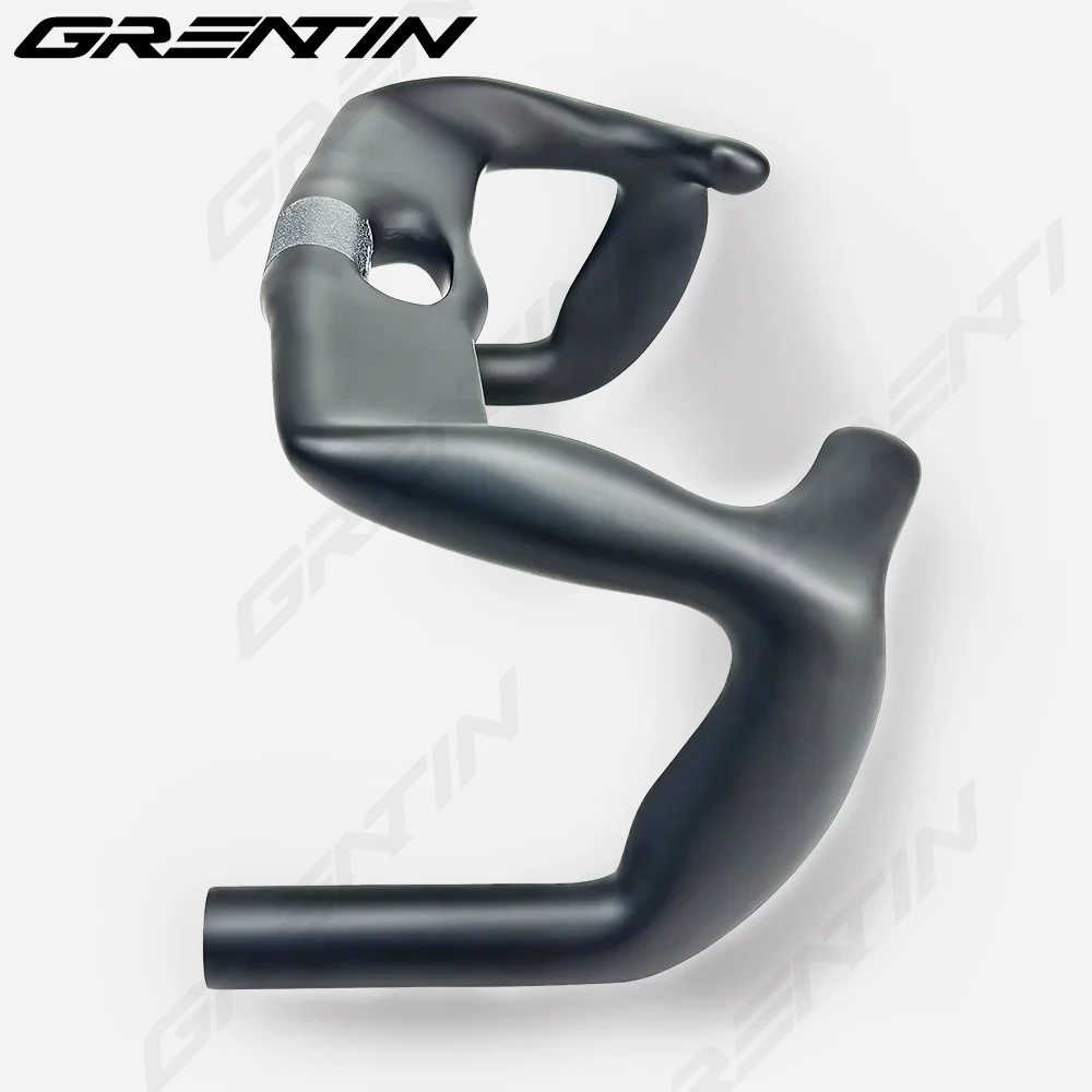 カーボンファイバーロードバイクハンドルバー,マット,31.8mm,トラック