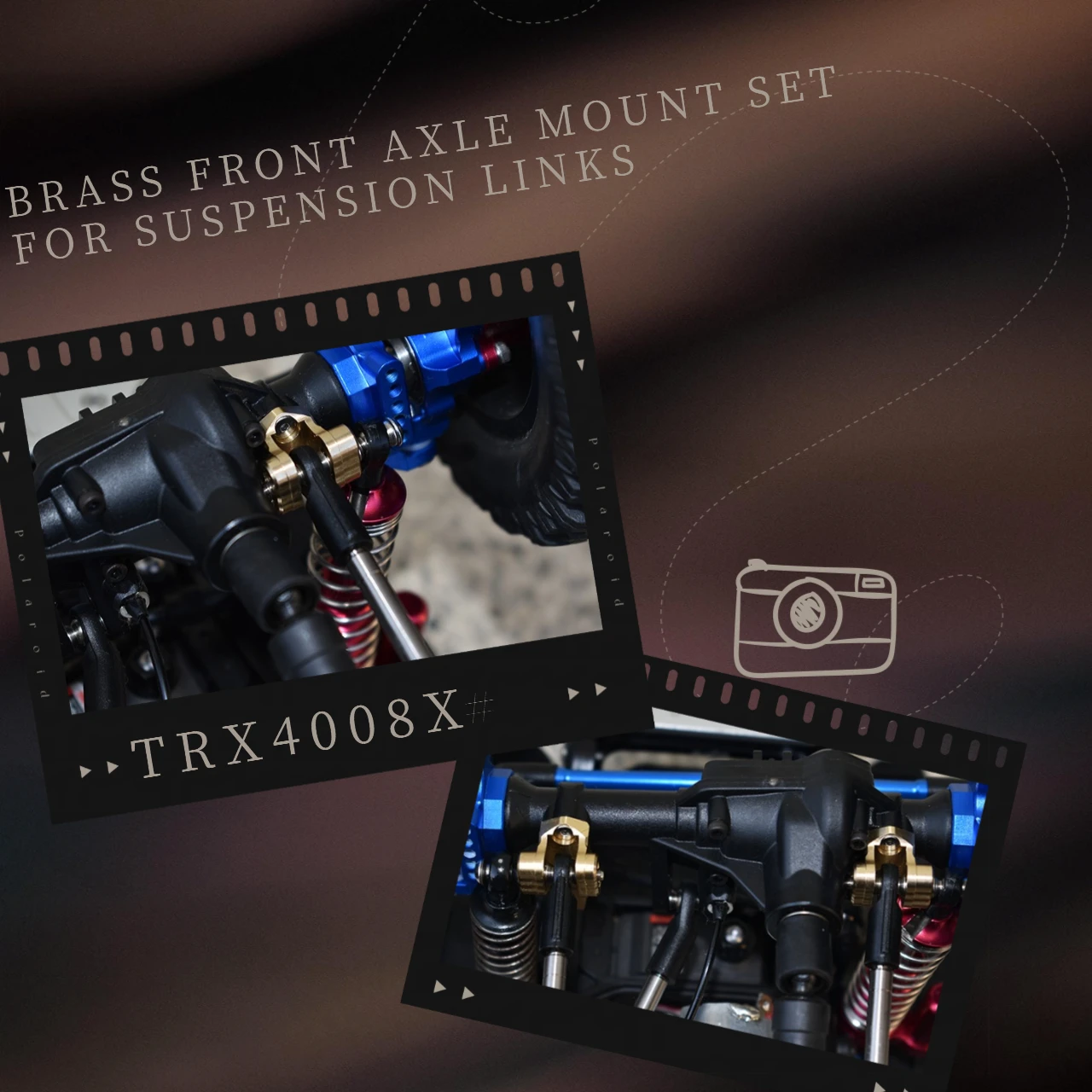 GPM Brass Front Axle Mount Set For Suspension Links For TRAXXAS 1/10 ...