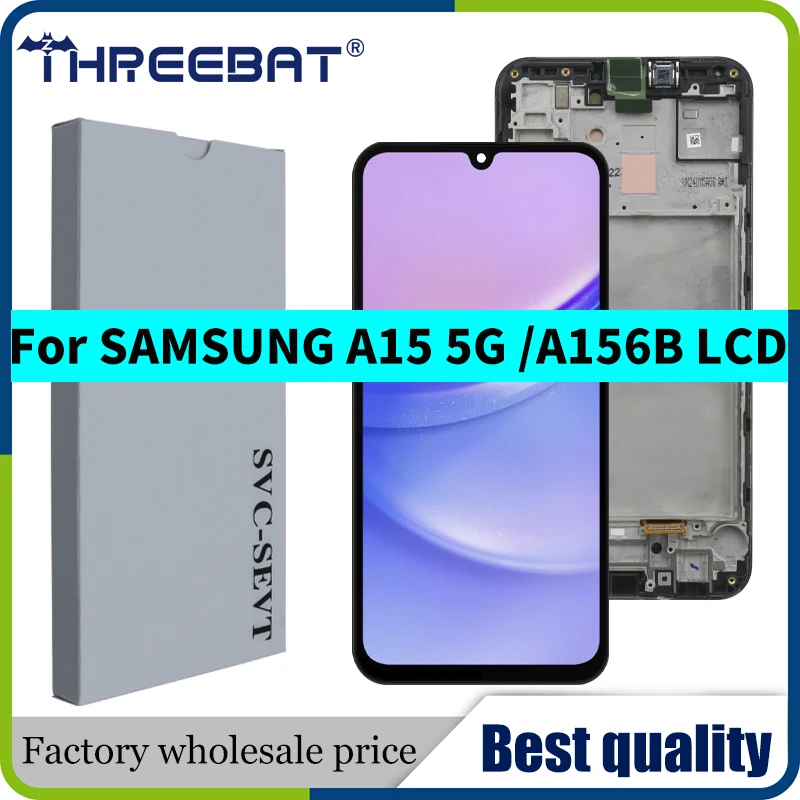 6,5 "Super AMOLED 90Hz para Samsung A15 4G A155F A155M pantalla LCD ...