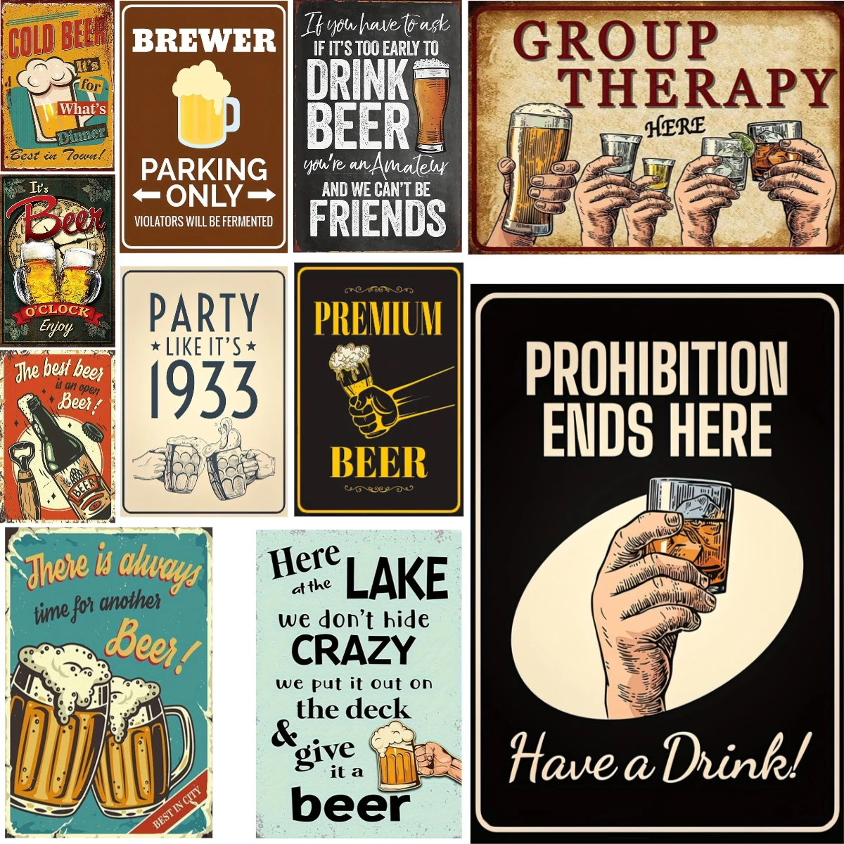 Interesting-beer-metal-plate-retro-iron-poster-bar-club-men-s-cave-bar ...