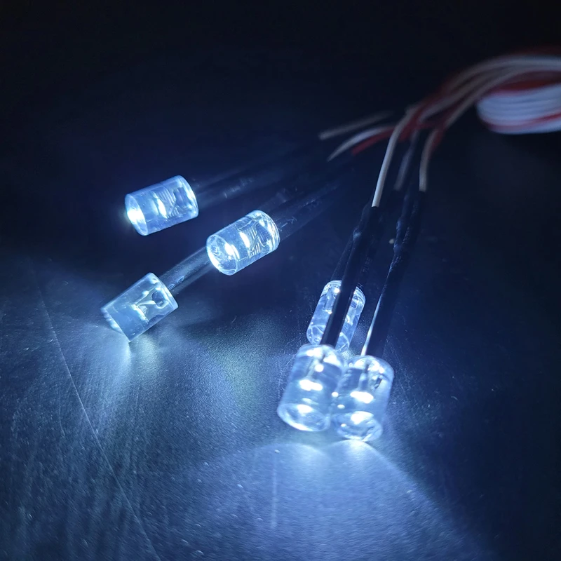 Pre-wired 12v Smd Led Cold White, 60cm Wires Pre Soldered,model Cars ...