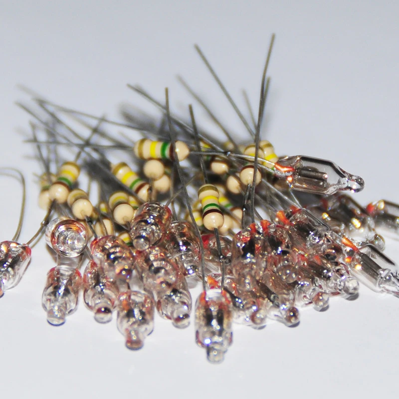 20pcs Neon Bulb Indicator Lamps 4mm 5mm 6mm Red Green Blue Neon Light ...