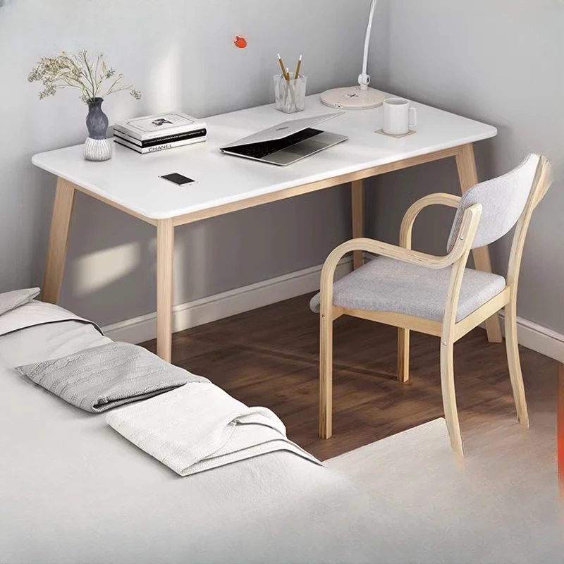 Simple-Desk-Minimalist-Student-s-Home-Solid-Wood-Leg-Simple-Study-Desk ...