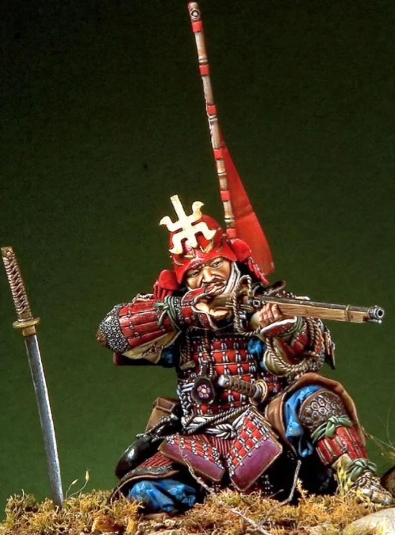 90mm-1-20-Resin-Figure-Model-Kit-Ancient-Japanese-Samurai-Hackbuteer ...