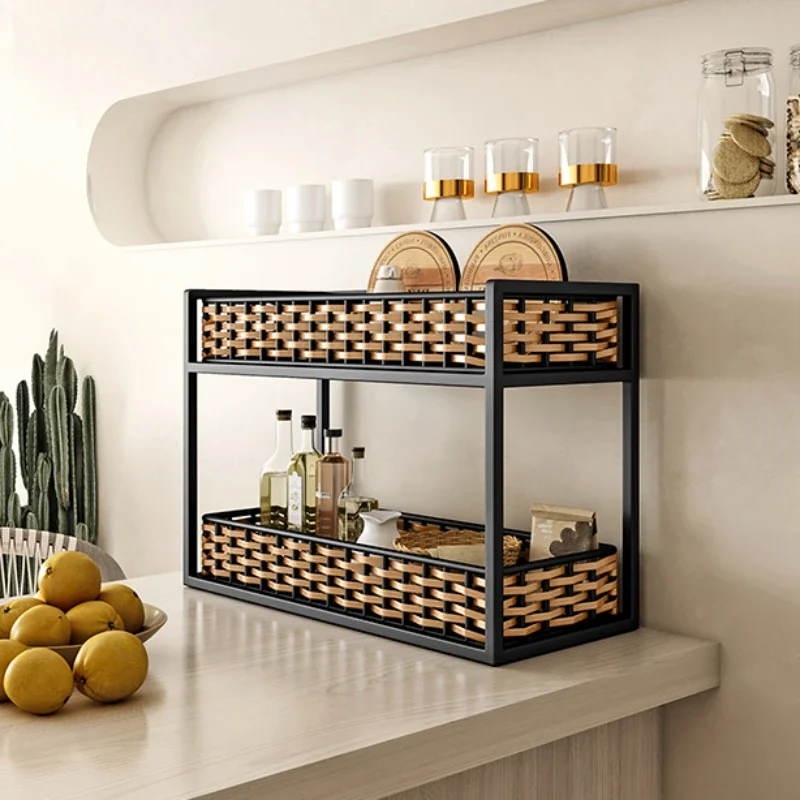 New-Arrival-Dining-Table-Shelves-Simple-Iron-Storage-2-Layer-Kitchen ...