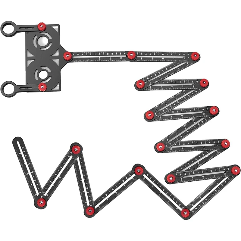 4-6-9-12-Aluminium-legierung-Falt-lineal-f-r-Fliesen-position-ierung ...