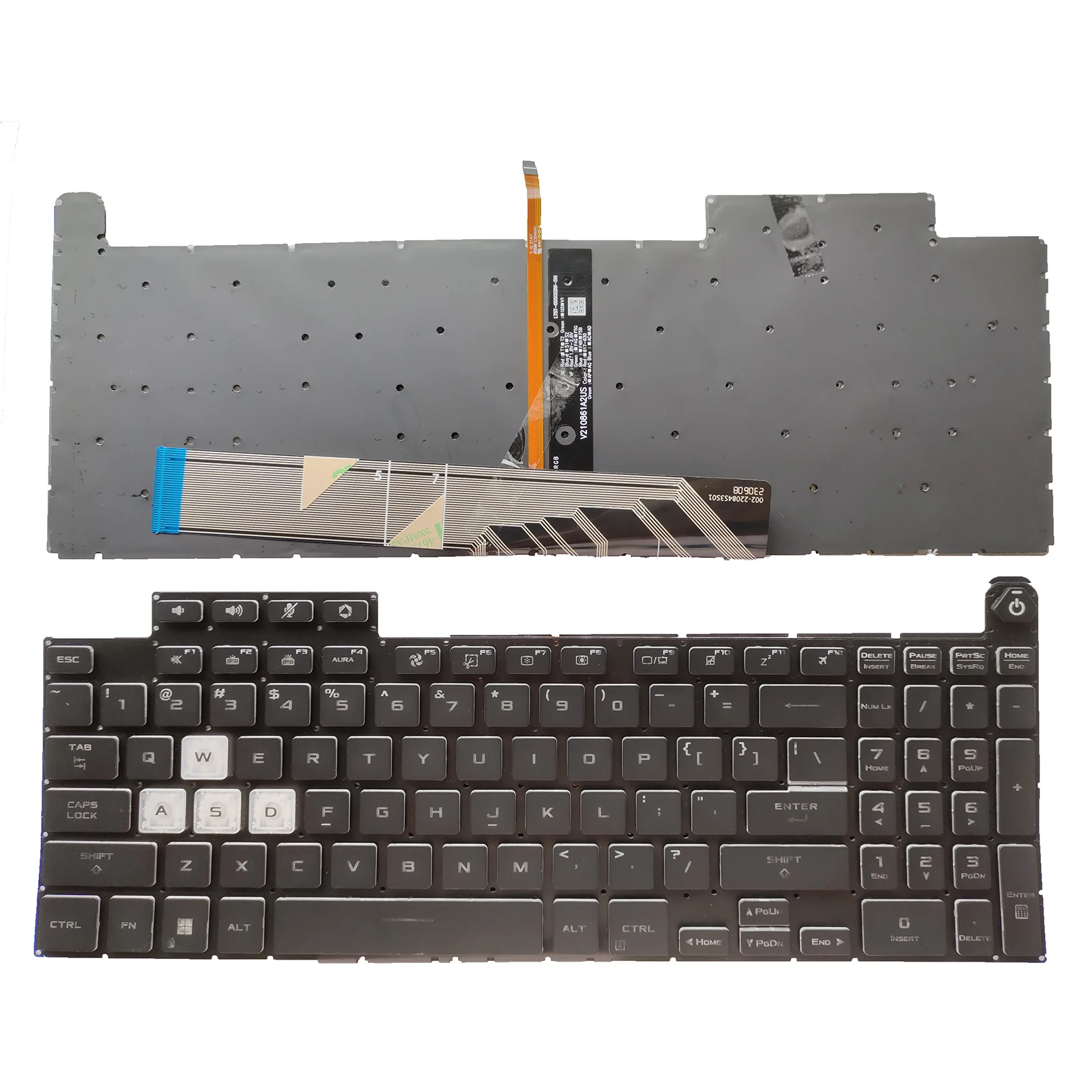 US Laptop Keyboard for ASUS A15 F15 FA507 FA507R FX507 FX507R FX507Z ...