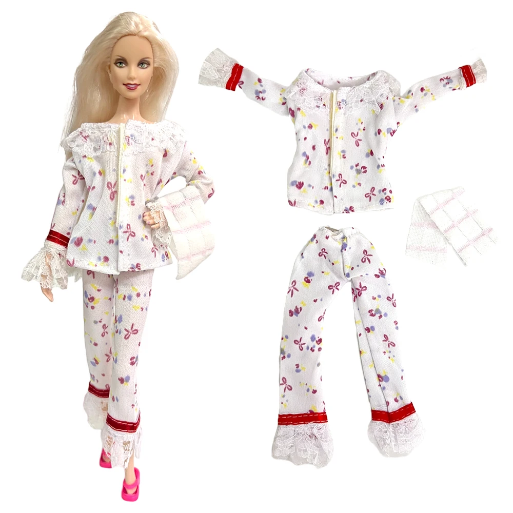 NK-1Set-Handmade-Bathrobe-1-6-Doll-Pajamas-Suit-Towel-Daily-Wear ...