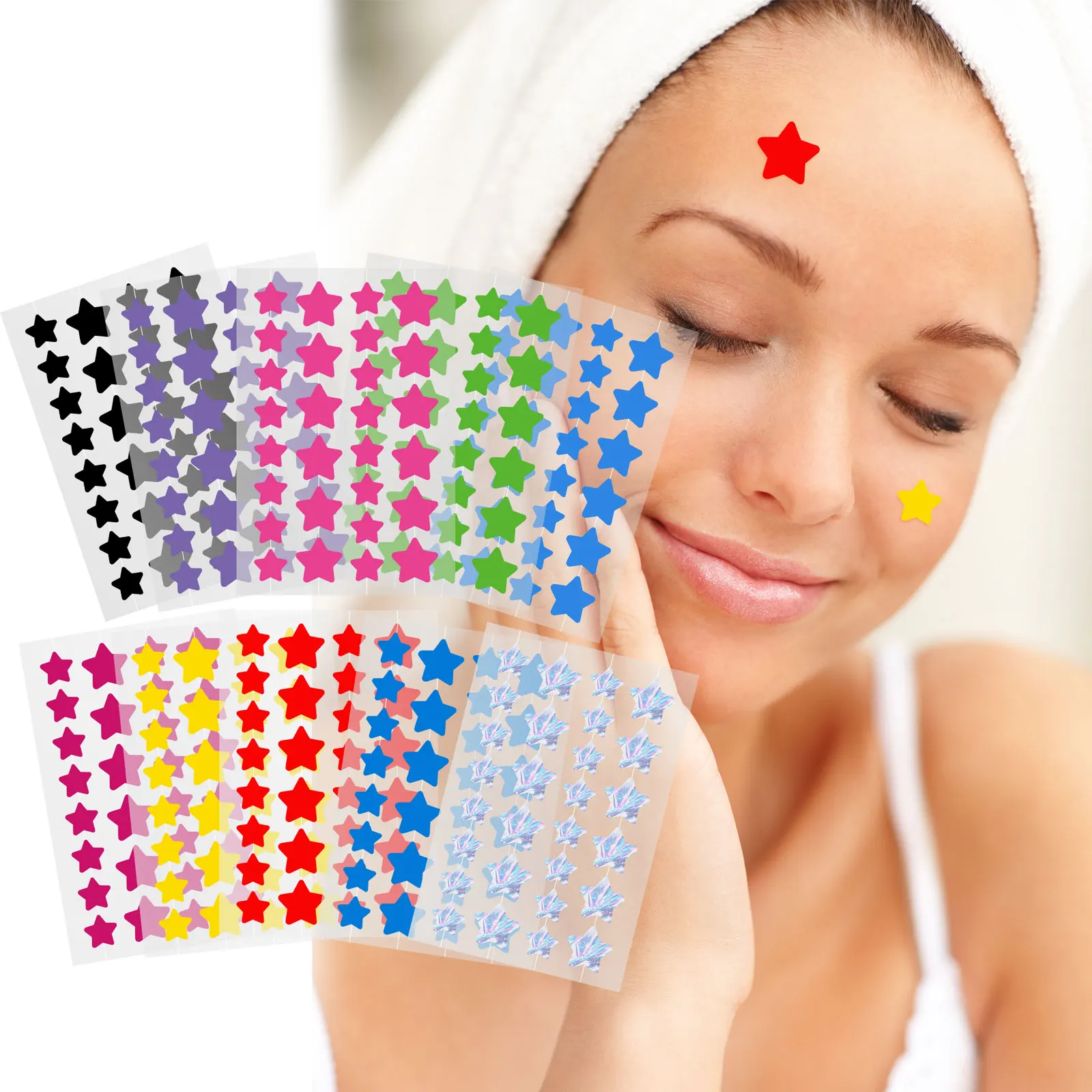 112-PCS-SET-Star-Pimple-Patch-Acne-Colorful-Invisible-Acne-Removal-Skin ...