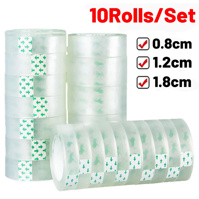 10-Rolls-Multifunctional-Transparent-Tape-Non-marking-Repair-Ultra-thin ...