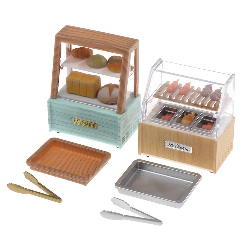 1P-Dollhouse-Miniature-Mini-Food-Display-Show-Stand-Cake-Bread-Dessert ...