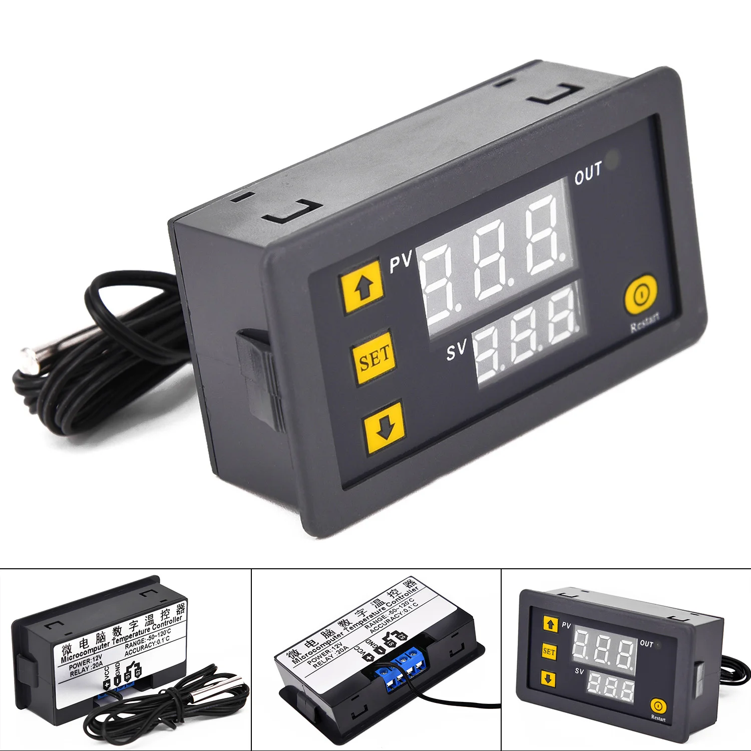 DC-12V-LED-Digital-Thermostat-Temperature-Controller-Temp-Sensor ...