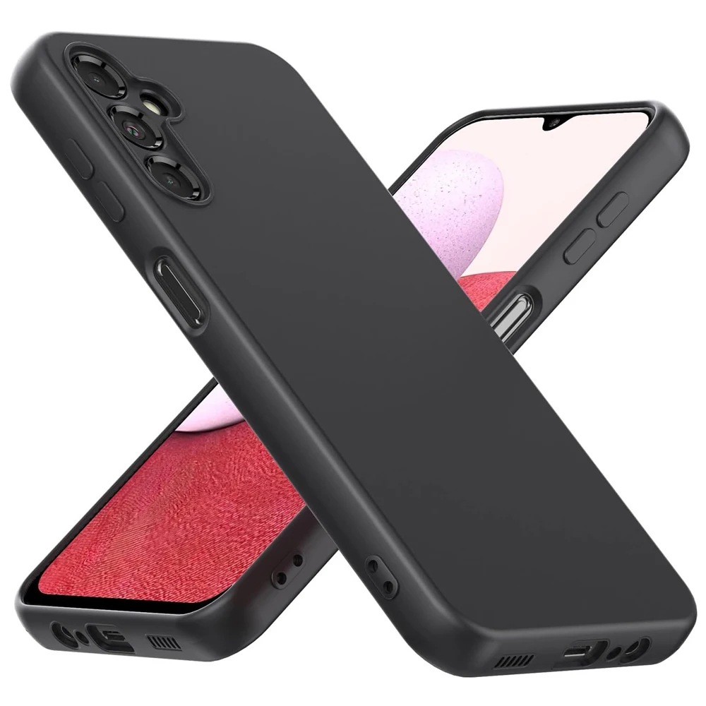 Black-Case-For-Samsung-Galaxy-A04-A14-A24-A34-A54-Square-Silicone-Cover ...