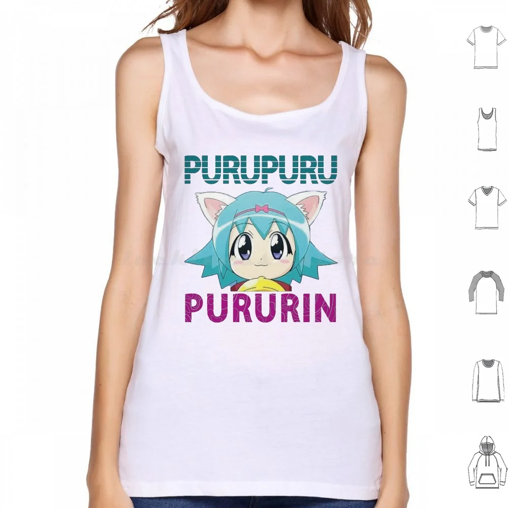 Pururin! Tank Tops Vest Sleeveless Welcome Youkoso Anime Manga Pururin ...