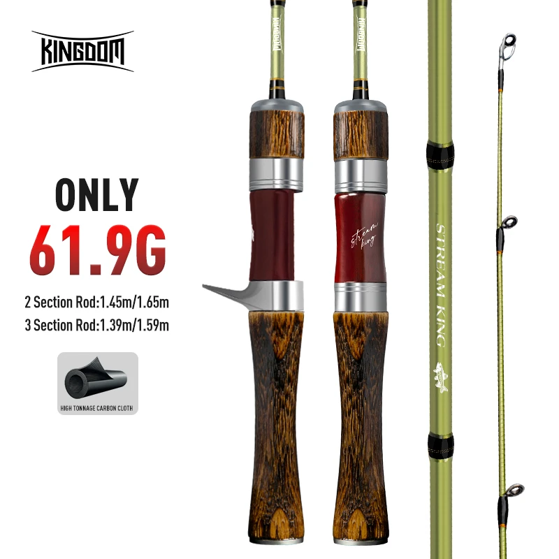 Kingdom STREAM KING Spinning Casting Full Carbon Fast Action UL L Power ...