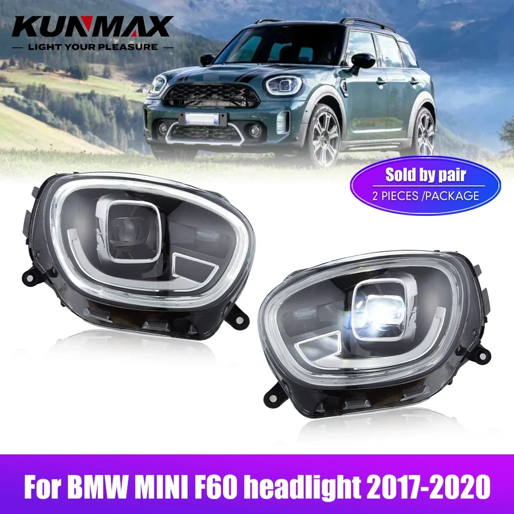 Pair Of LED Car Headlight Assembly For BMW MINI F60 2017-2020 ...