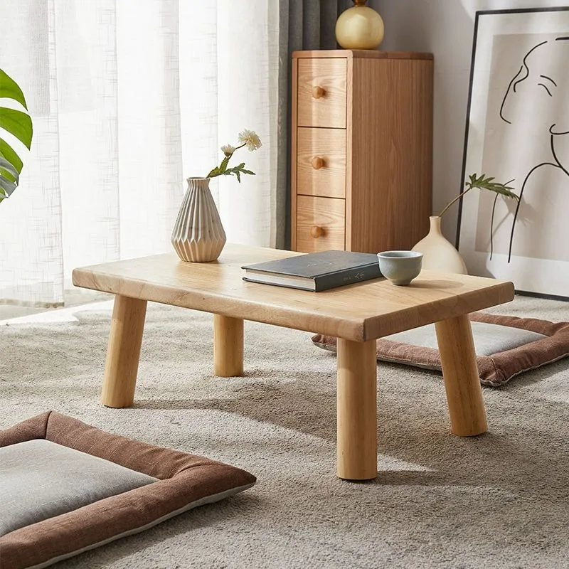 Japanese Style Low Tables Balcony Floor Table Solid Wood Tatami Coffee ...