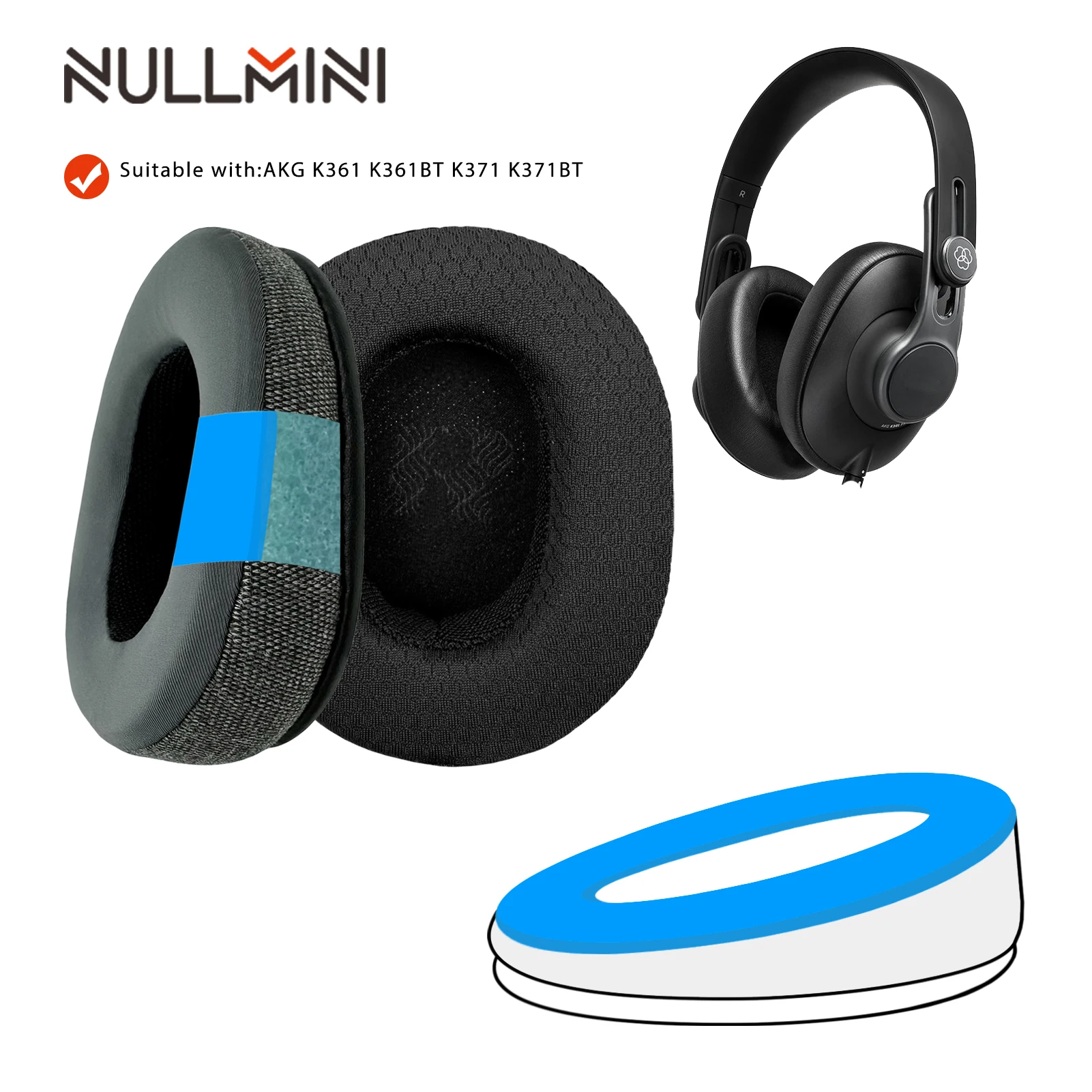 NullMini-Replacement-Earpads-for-AKG-K361-K361BT-K371-K371BT-Headphones-Cooling-Gel-Ear-Cushion ...