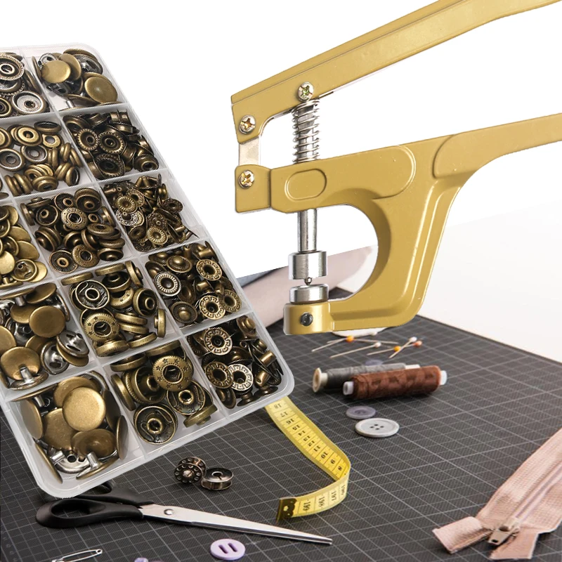 Metal Snap Fasteners Button Kits with Fastener Botones Installation ...