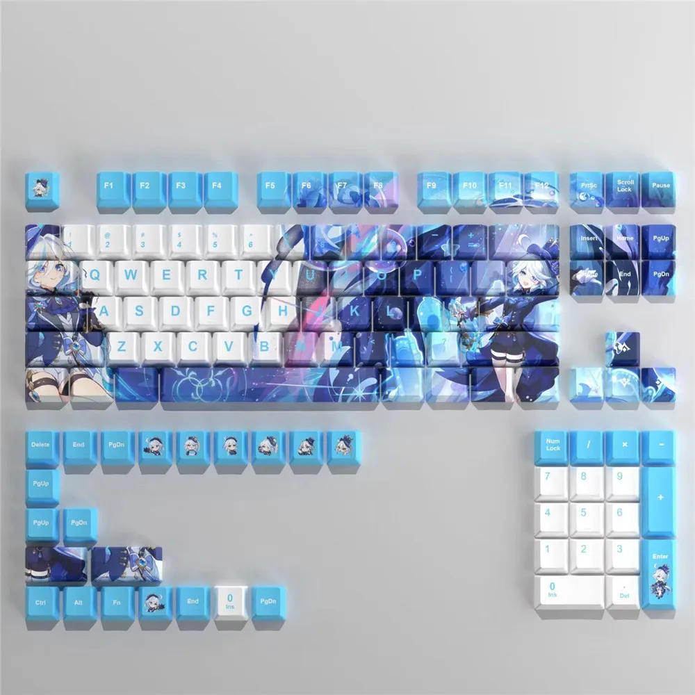 Genshin-Impact-Theme-Keycaps-Furina-Nahida-PBT-Anime-Keycap-tastiera ...