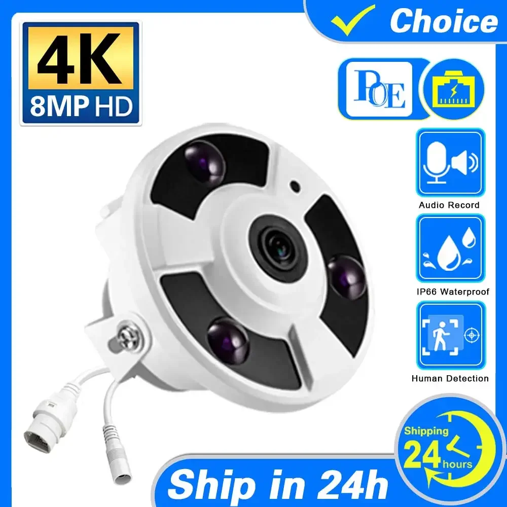 8MP-CCTV-POE-IP-Fisheye-4K-Panoramic-Camera-Indoor-Waterproof-Wide ...