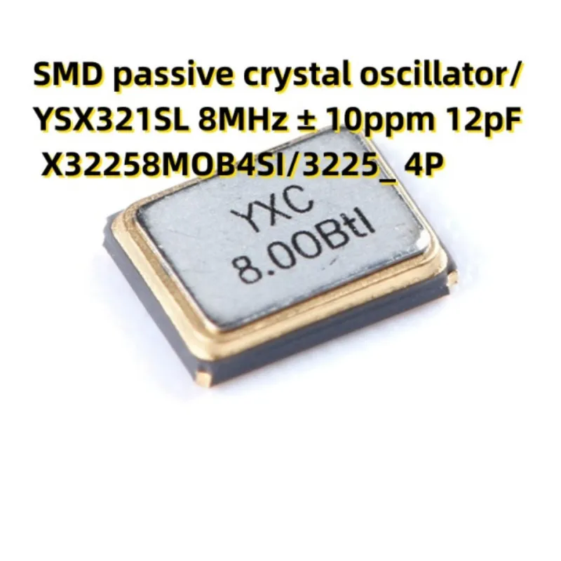 20PCS-SMD-passive-crystal-oscillator-YSX321SL-8MHz-10ppm-12pF ...