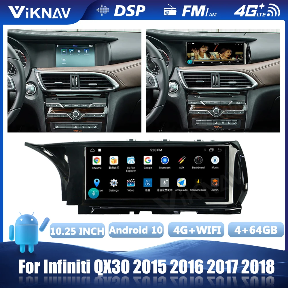 Radio con GPS para coche, reproductor Multimedia con Android, pantalla táctil HD, Audio estéreo ...