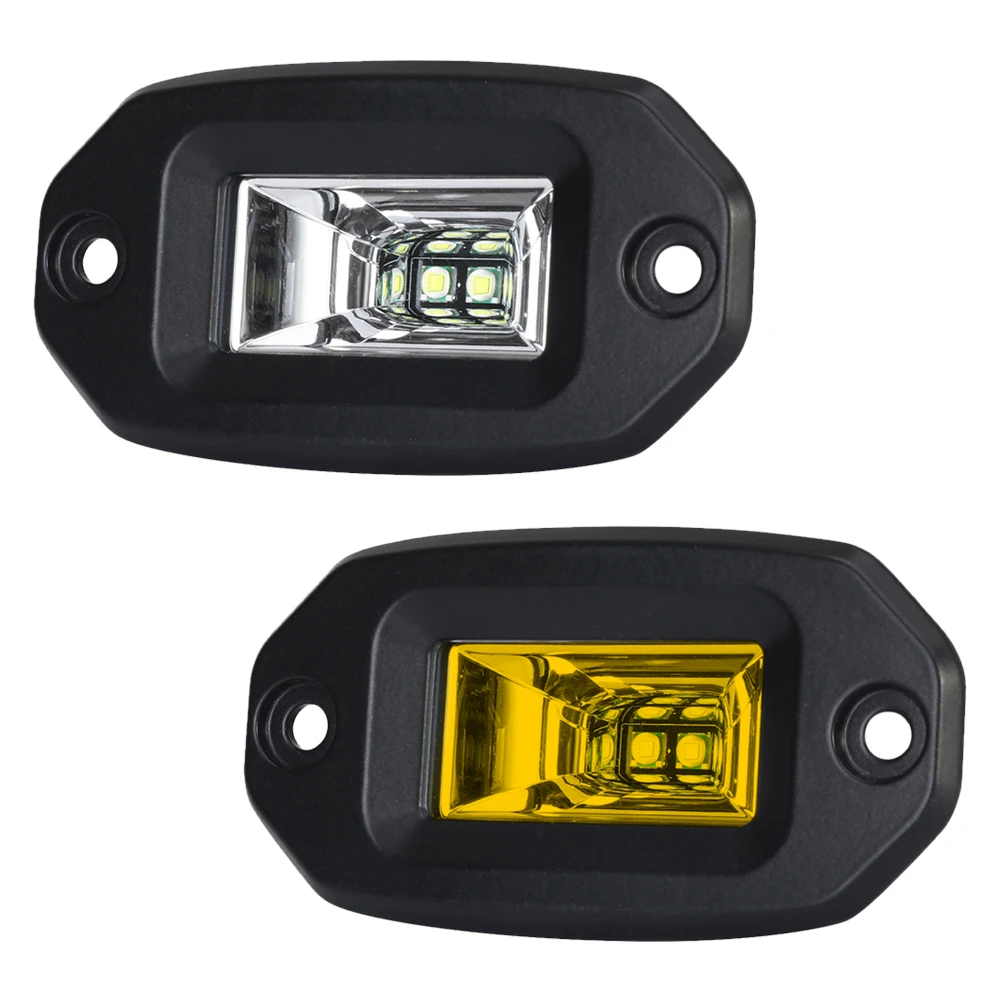 Flush-Mount-Led-Flood-Light-20W-White-Yellow-Red-Color-Backup-Lights ...