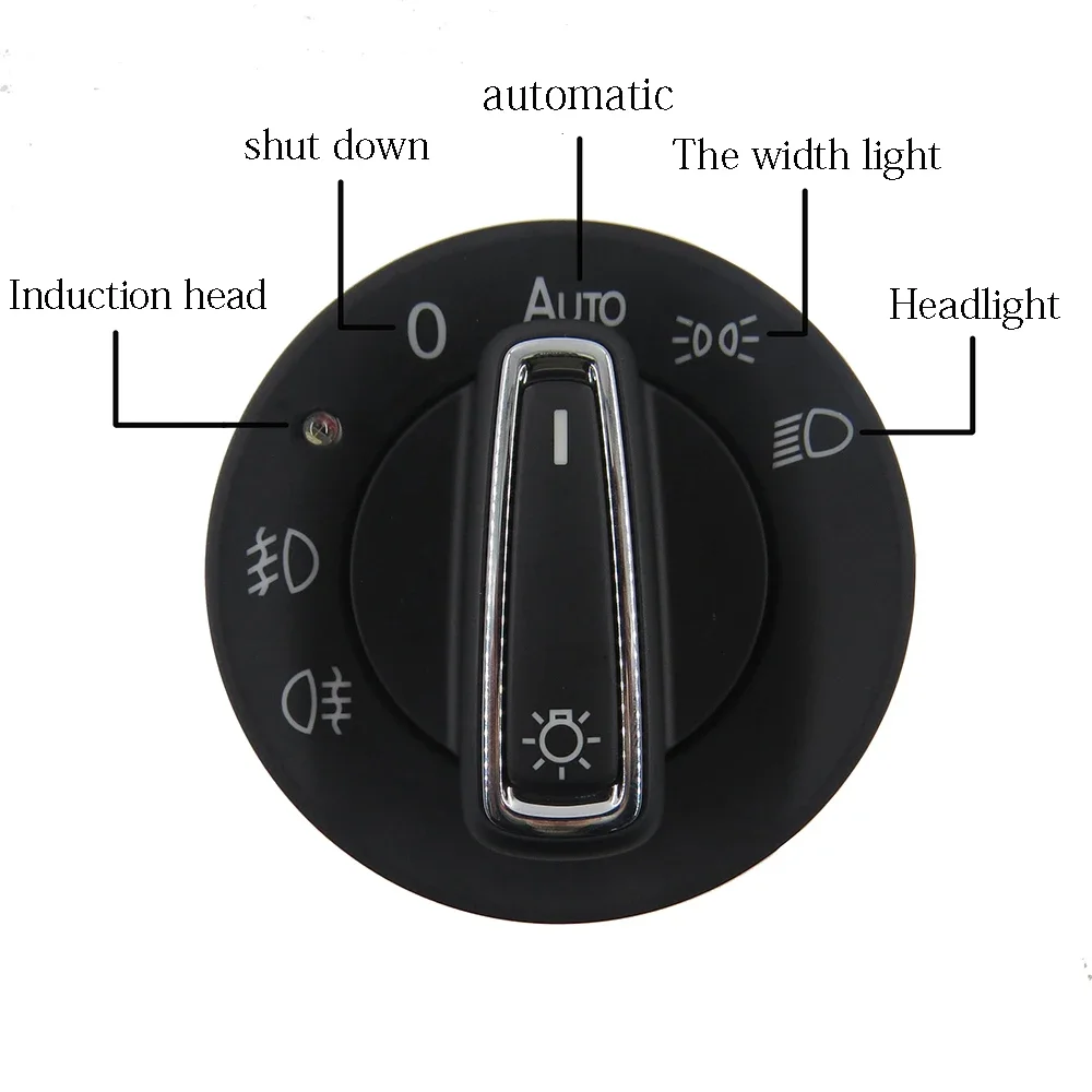 Chrome-Automatic-Light-Sensing-Headlight-Switch-for-VW-Golf-MK5-MK6 ...