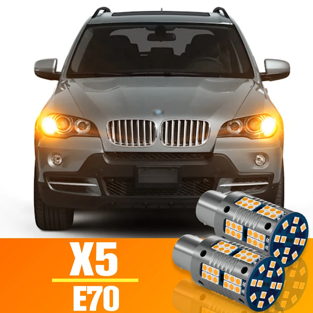 2pcs LED Turn Signal Light Turning Bulb Accessories For BMW X5 E70 2007 ...