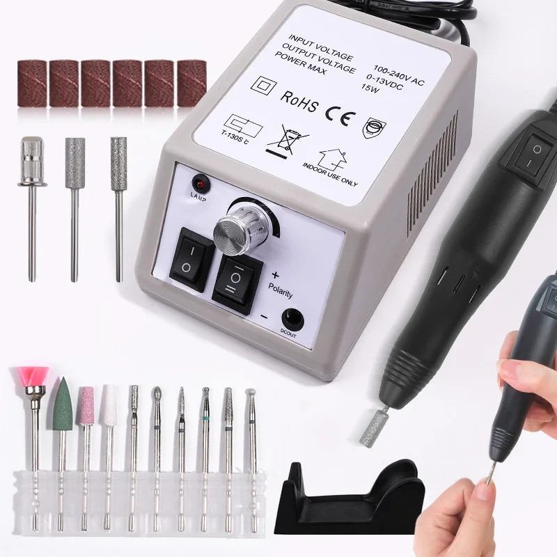 Nail Drill Electric Manicure Machine 20000RPM Nail File with Milling ...