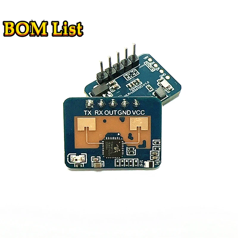1pcs Ld2410c Hlk-ld2410c 24ghz Mmwave Human Presence Sensor Motion ...